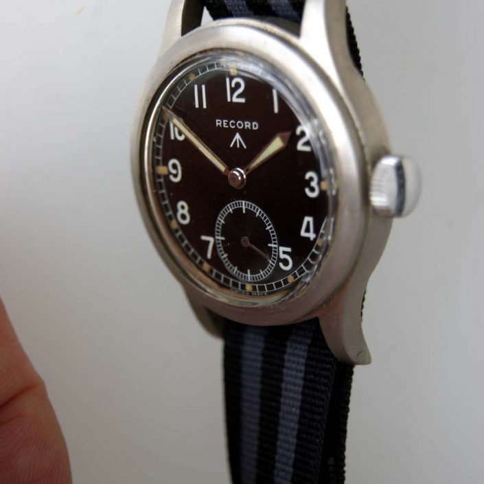 Superb c1943 WW2 Record British Army Officers Watch with Military Issue ...
