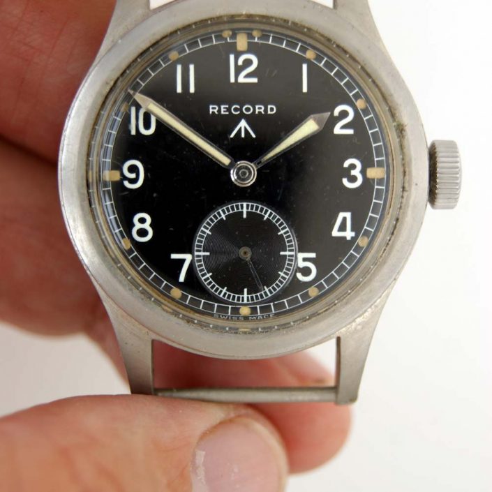Superb c1943 WW2 Record British Army Officers Watch with Military Issue ...