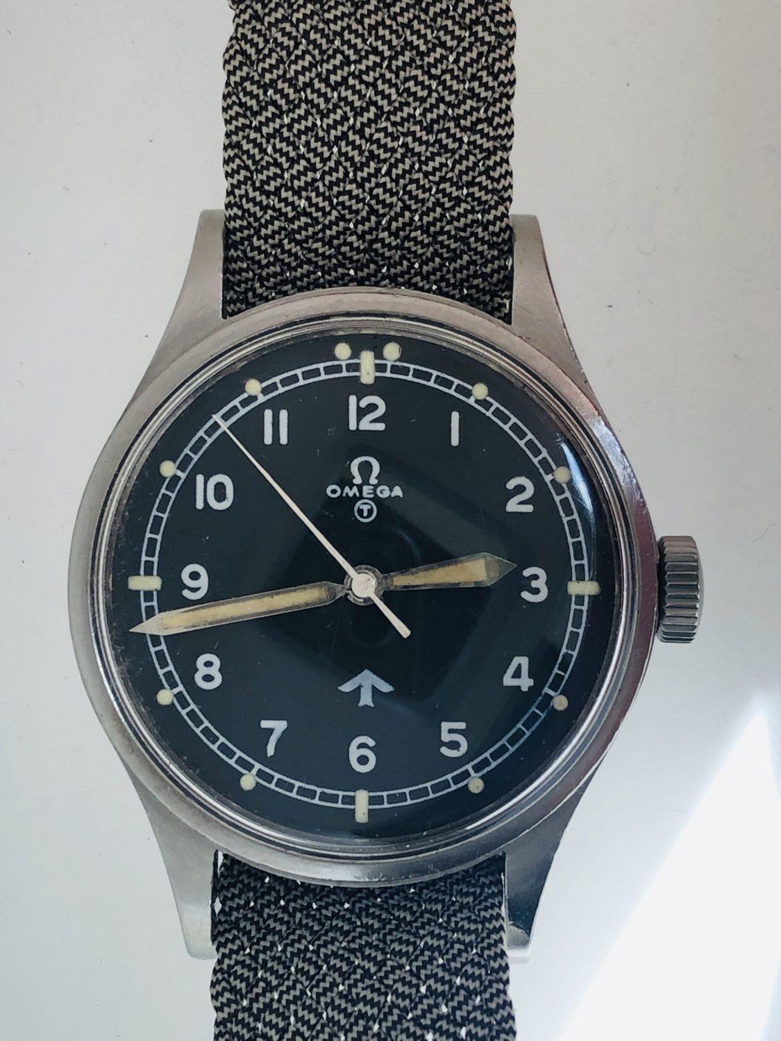 1953 Omega RAF 6B/542 Issued “Fat Arrow” Pilot’s Watch in Outstanding Original Condition - Corr ...