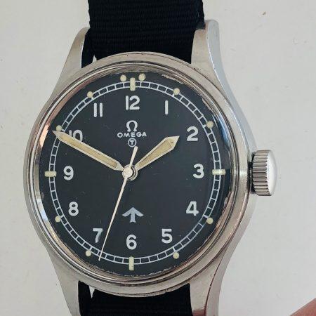 1953 Omega RAF 6B/542 Issued “Fat Arrow” Pilot’s Watch in Outstanding ...