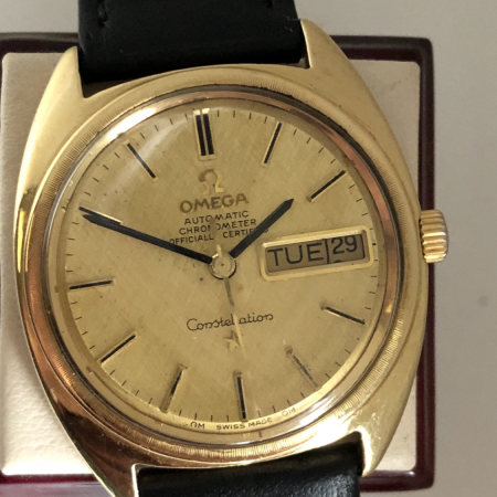 1969 Omega C-Shape Constellation Cal. 751 Automatic Day/Date in All 18k ...
