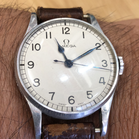 1943 WW2 Omega Fleet Air Arm HS^8 Military Issued Royal Navy Pilot’s ...