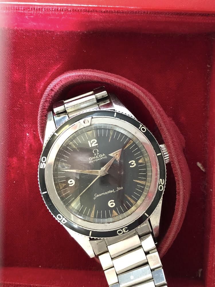 Rare 1st Execution 1958 Omega Seamaster 300 Automatic Pat. Pending ...