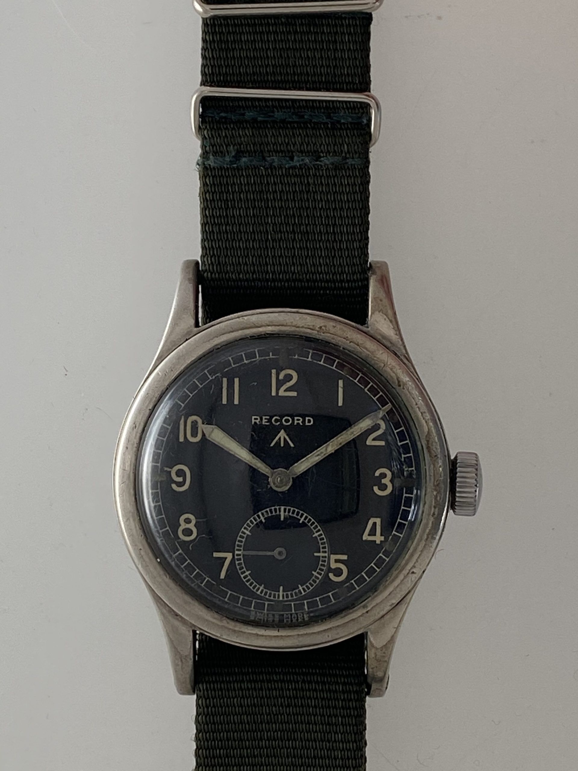 Superb c1943 WW2 Record British Army Officers Watch with Military Issue ...