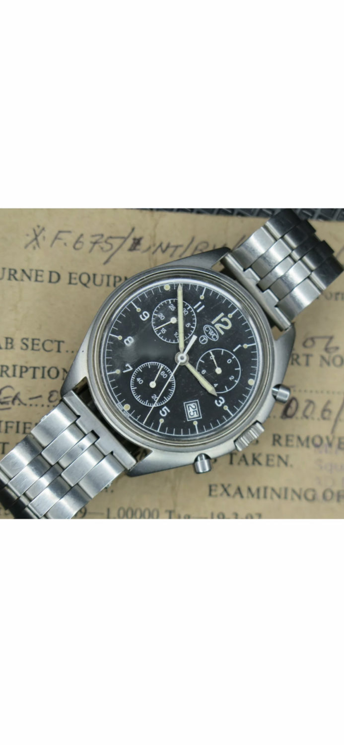 2000 Issue CWC Bangladeshi Air Force “BAF” Military Pilot’s Chronograph ...