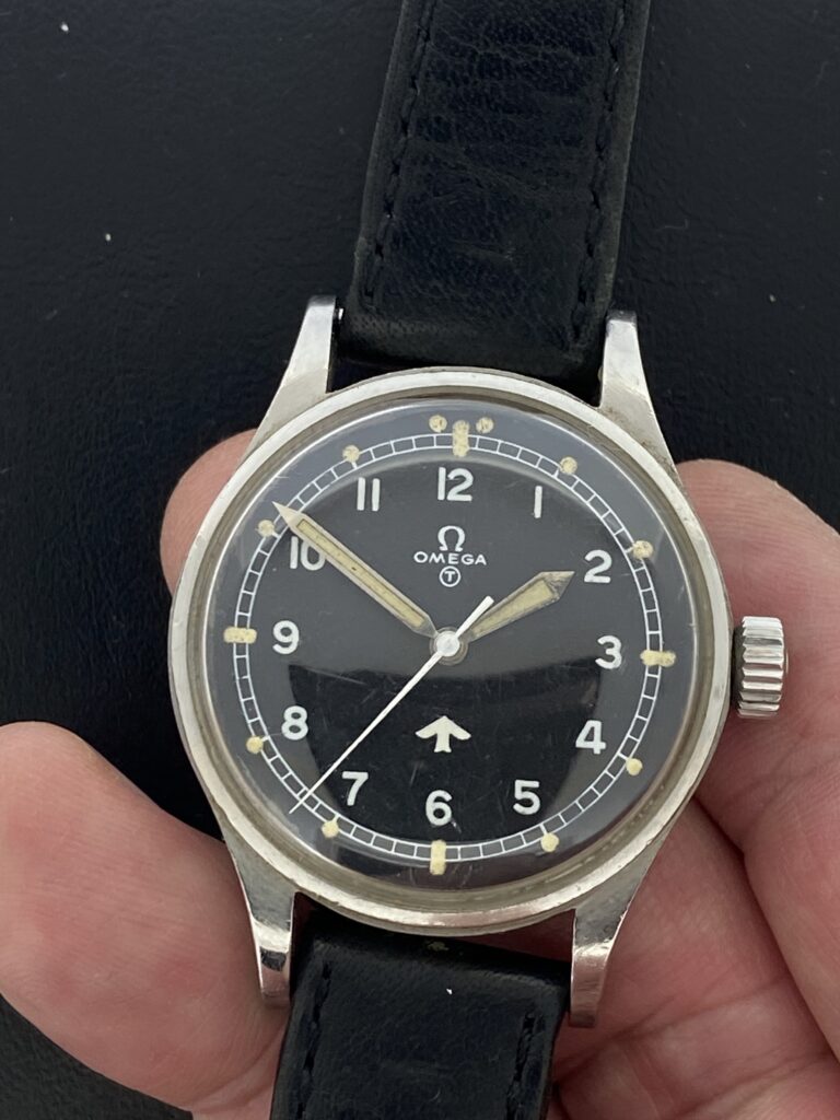 1953 Omega RAF 6B/542 Issued “Fat Arrow” Pilot’s Watch in Outstanding Original Collector’s ...