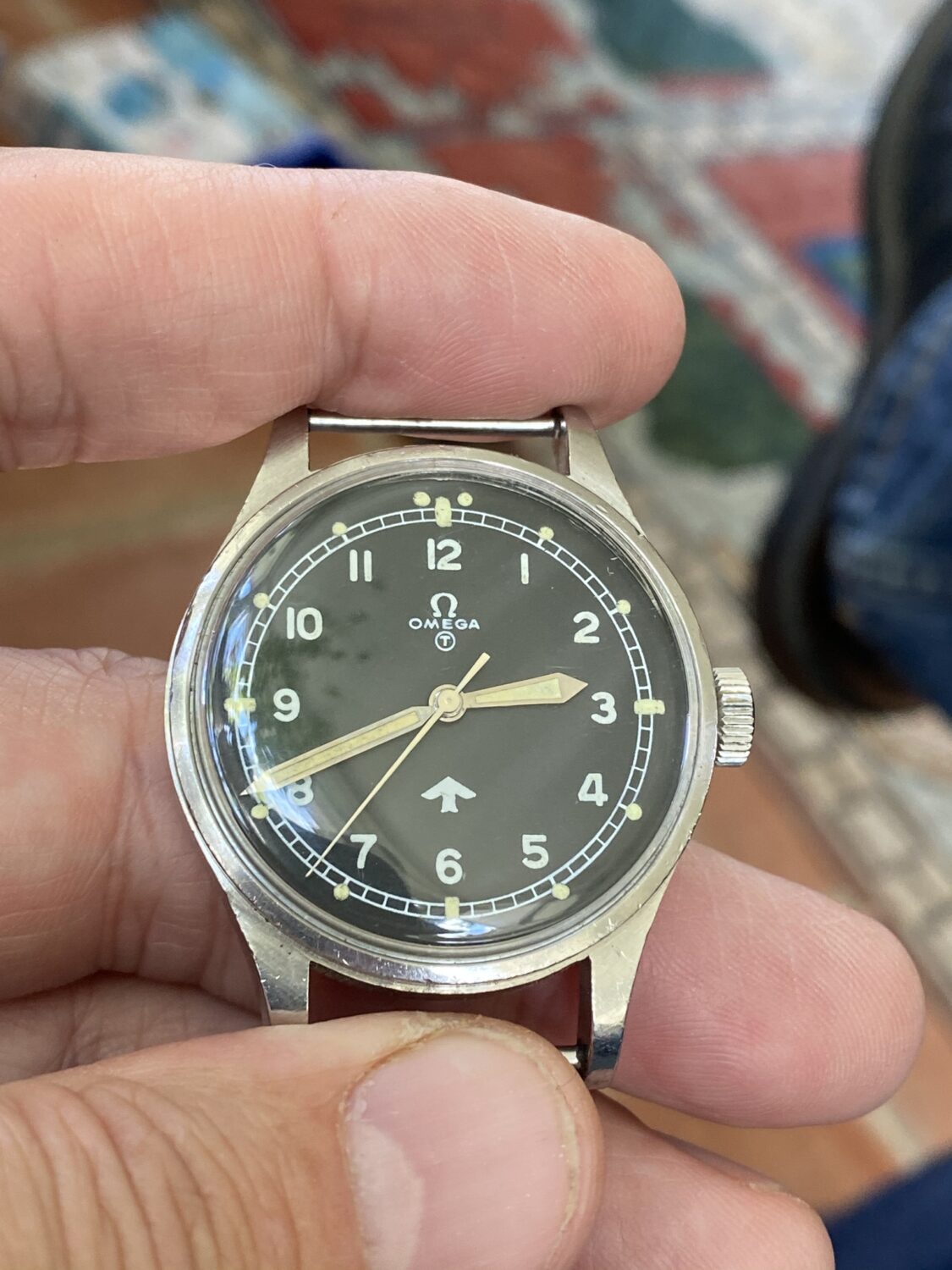 1953 Omega RAF 6B/542 Issued “Fat Arrow” Pilot’s Watch in Outstanding Original Collector’s Top ...