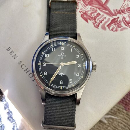 1953 Omega RAF 6B/542 Issued “Fat Arrow” Pilot’s Watch in Outstanding Original Collector’s Top ...