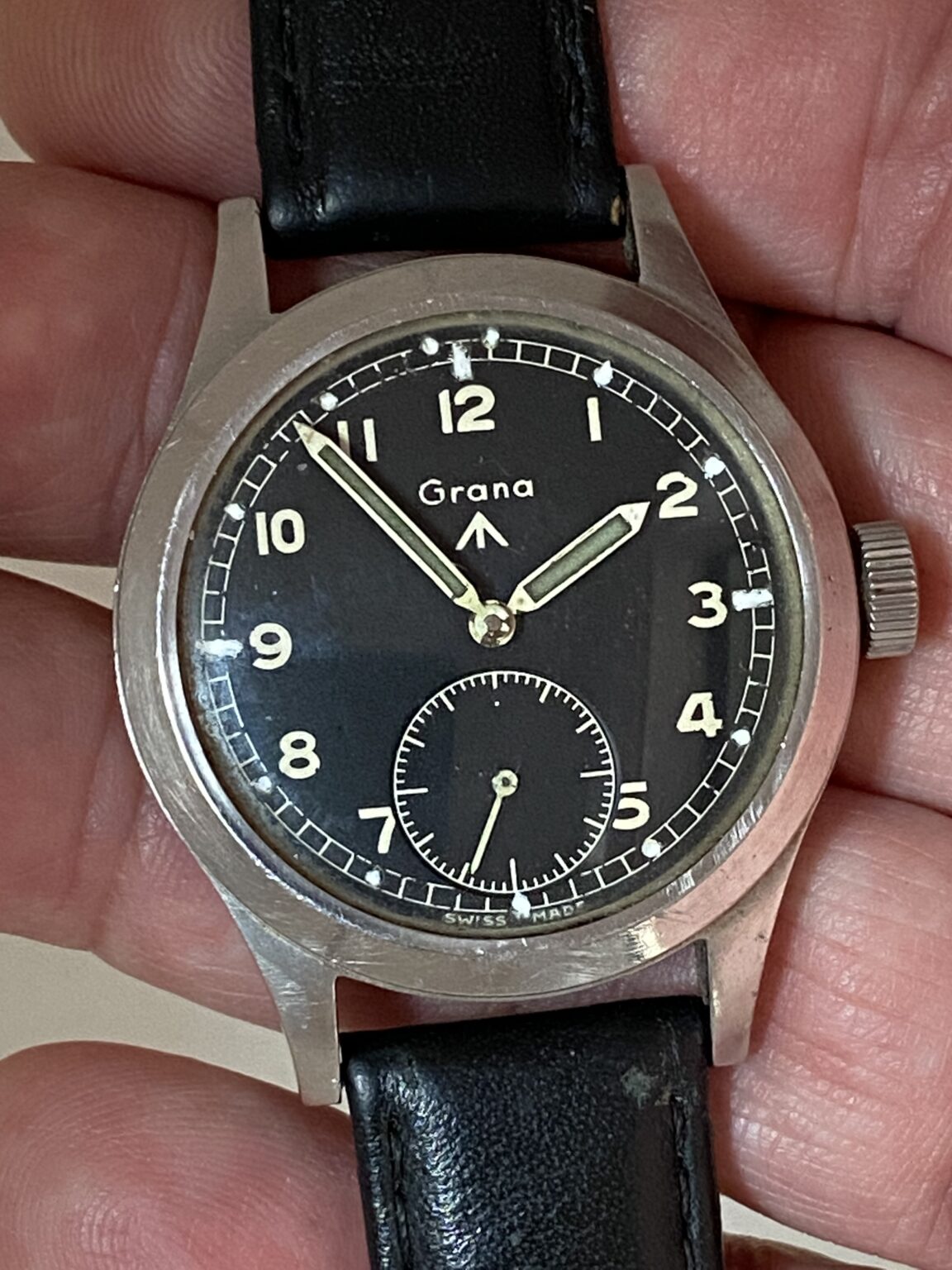 Very Rare Grana WWW “Dirty Dozen “ Watch WW2 Issued - Corr Vintage Watches